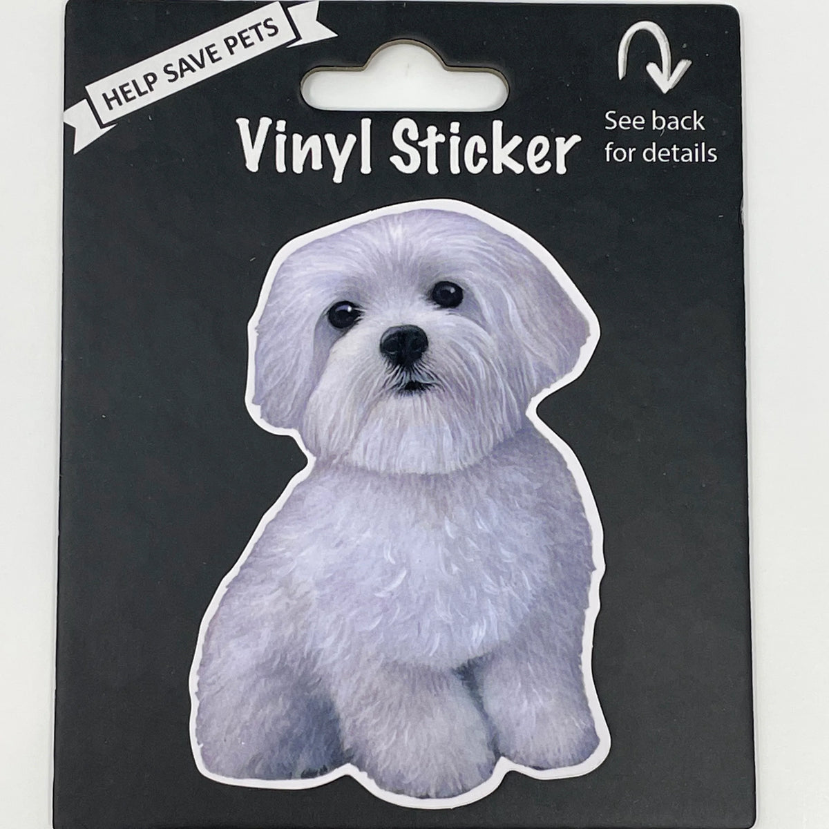 Maltese, Vinyl Sticker – Sweets and Geeks