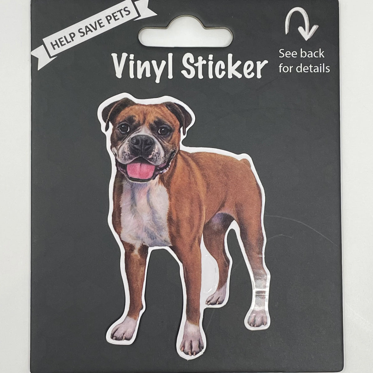 Boxer, Uncropped, Vinyl Sticker – Sweets and Geeks