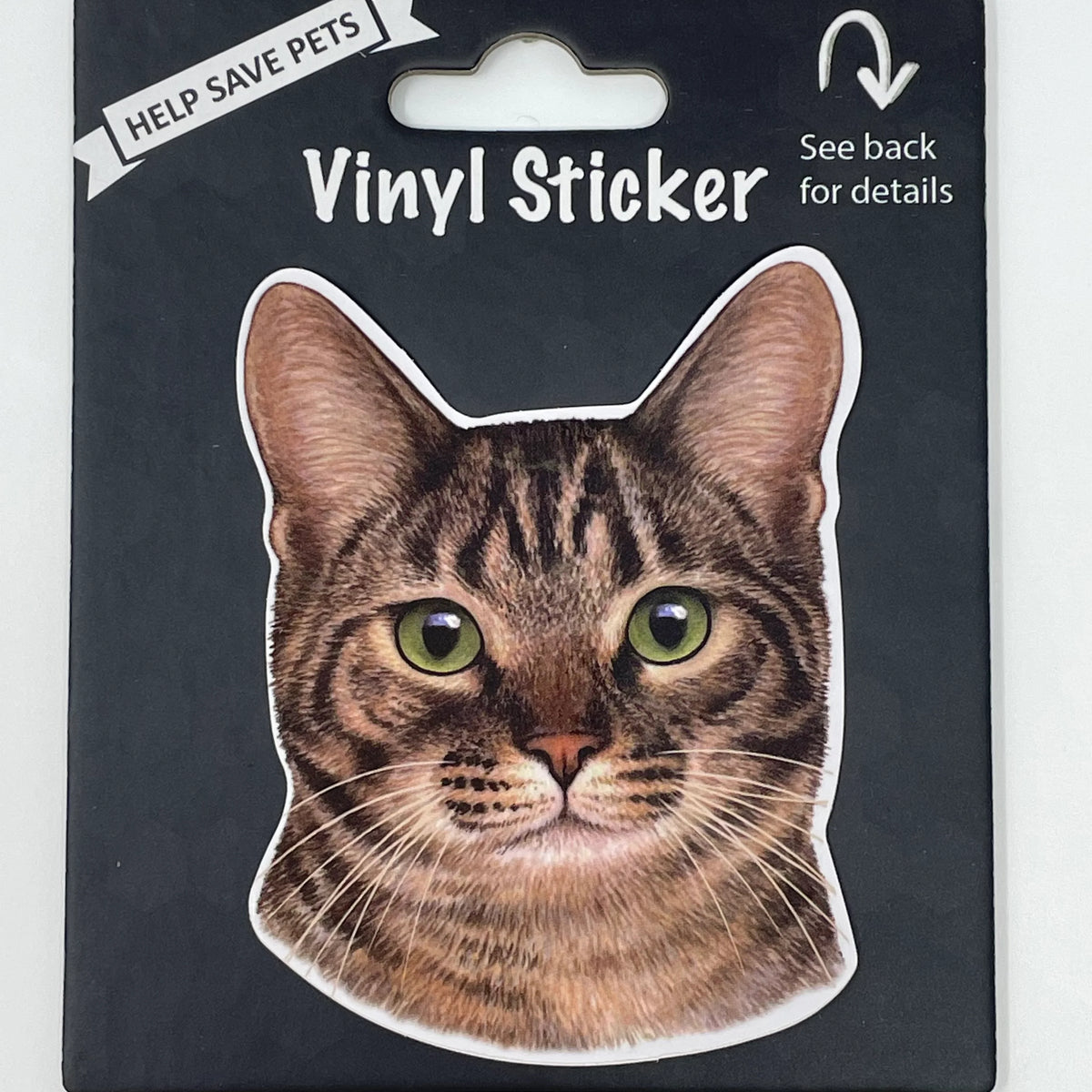 Orange and White Cat, Vinyl Sticker – Sweets and Geeks