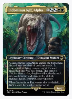 Indominus Rex, Alpha (Borderless) - Universes Beyond: Jurassic World C ...