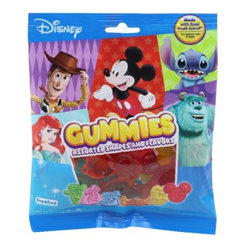 Disney Gummies w/Fruit Juice 4oz Peg Bag (SNG12) – Sweets and Geeks