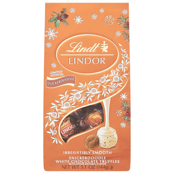 Lint Lindor Holiday Snickerdoodle White Chocolate Truffles - 5.1oz Gif ...