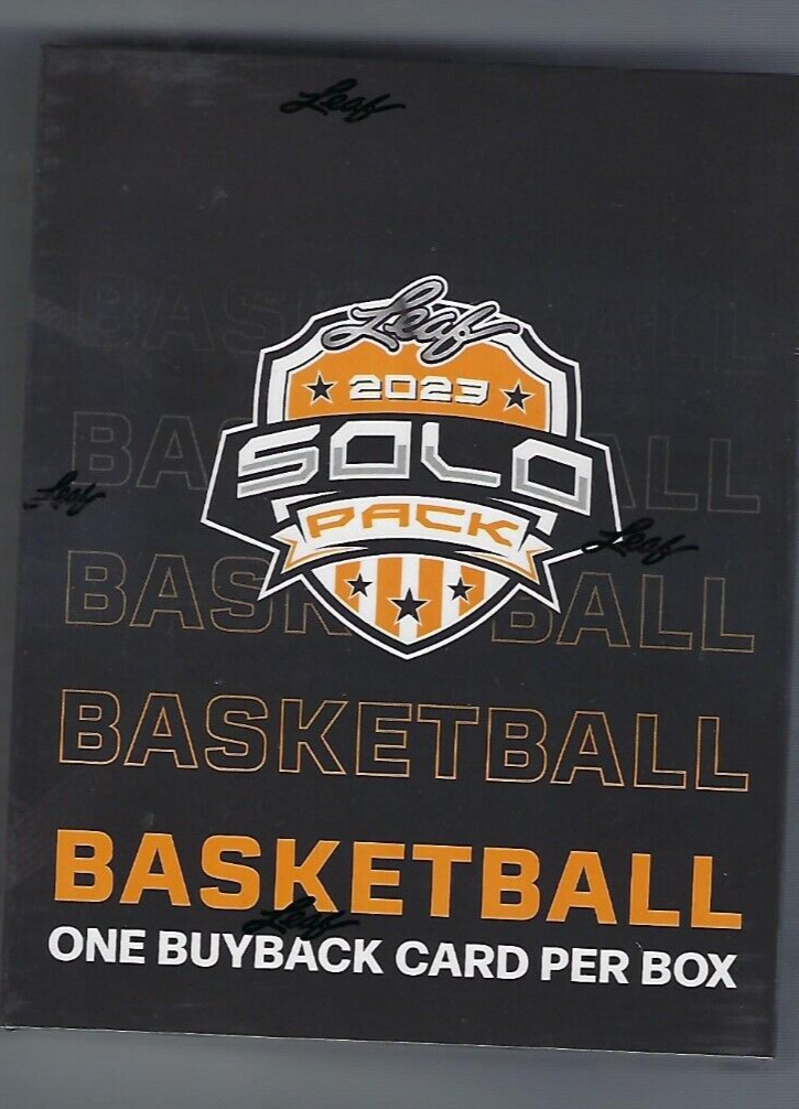 2023 Leaf Basketball Solo Pack Hobby Box – Sweets and Geeks
