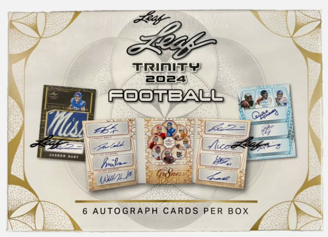 2024 Leaf Trinity Football Hobby Box – Sweets and Geeks