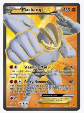 Machamp EX (90 Full Art) XY - Ancient Origins # 90/98 – Sweets and Geeks