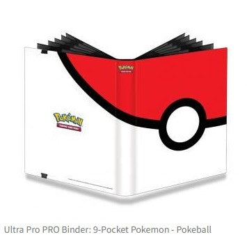 Ultra Pro PRO Binder: 9-Pocket Pokemon - Pokeball – Sweets and Geeks