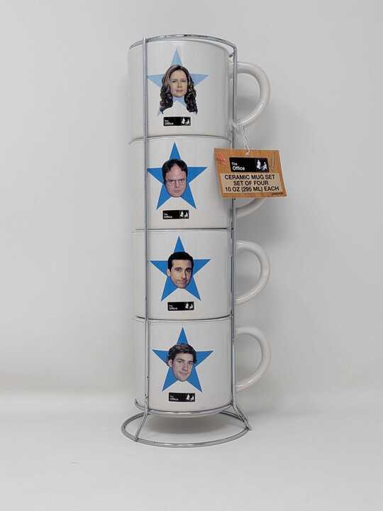 The Office Star Faces 4pc 10oz Mug Stack (OOS) – Sweets and Geeks