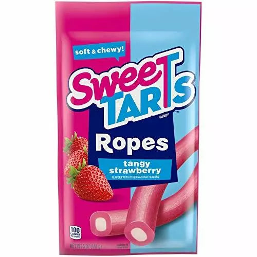 Sweetarts Tangy Strawberry Ropes 5oz Peg Bag (SNG12) – Sweets and Geeks