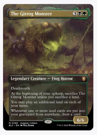 The Gitrog Monster (Borderless) - Commander: Bloomburrow - #0088 ...