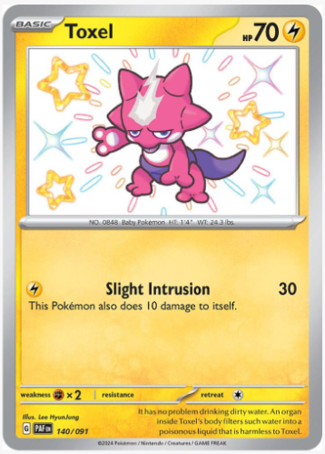 Toxel (Shiny Rare) - SV: Paldean Fates # 140/091 – Sweets and Geeks