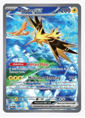 Zapdos ex (Special Illustration Rare) SV: Scarlet and Violet 151 #202 ...