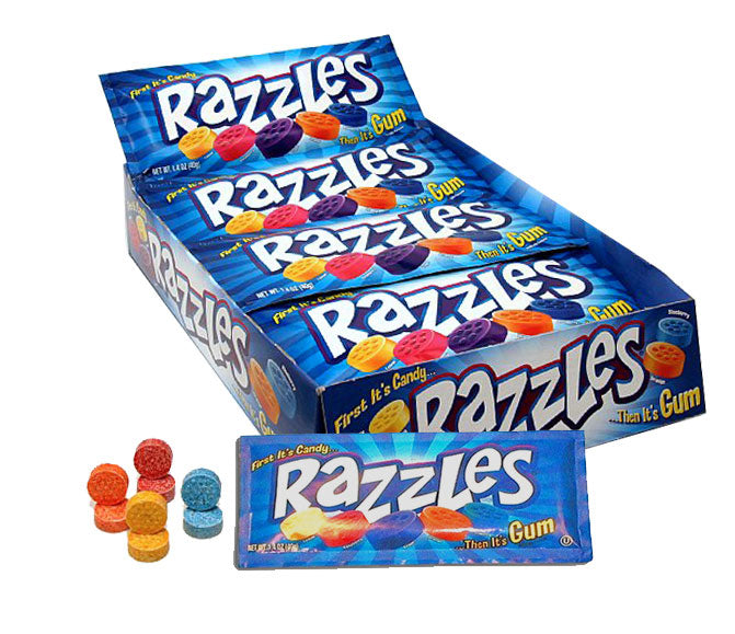 Razzles Gum Original 1.4oz Pouch – Sweets and Geeks