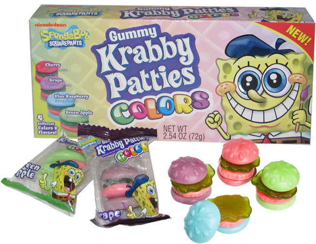 Spongebob Krabby Patties Colors 2.5oz Theater Box – Sweets and Geeks