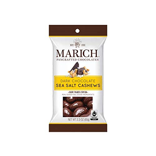 Marich Dark Chocolate Sea Salt Cashews 2.3oz Pouch (SNG12) – Sweets and ...