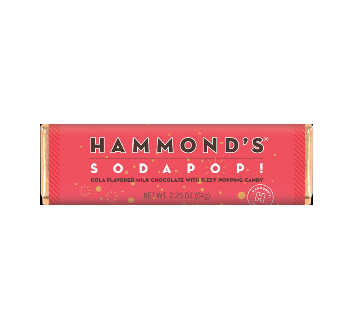 Hammond's Soda Pop Milk Chocolate 2.2oz Bar (SNG12) – Sweets and Geeks
