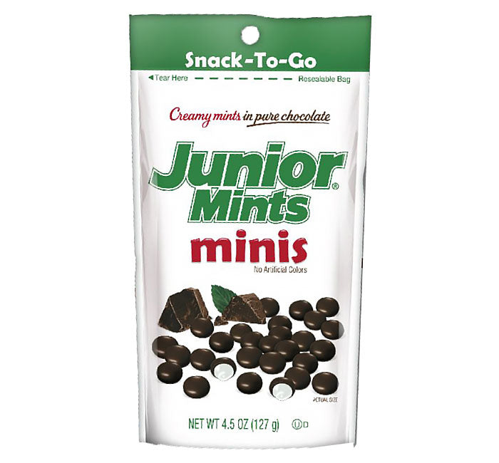 Junior Mints Minis 4.5oz Stand up Peg Bag – Sweets and Geeks