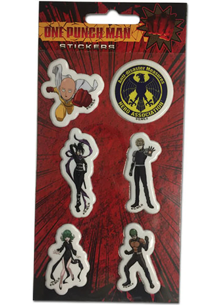 One Punch Man - Group Puffy Sticker Set 3.5"x7.25" – Sweets and Geeks