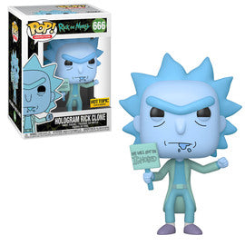 Funko Pop - Rick and Morty - Hologram Rick Clone (GITD) #666 – Sweets ...