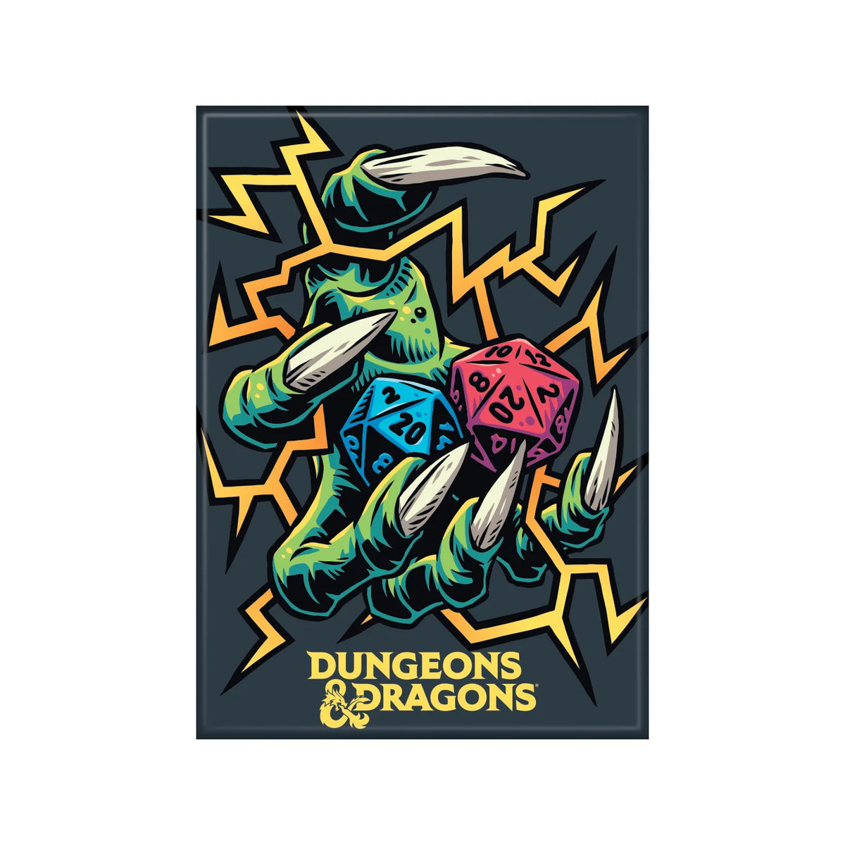 Dungeons and Dragons - Skeleton Hand with Dice Magnet – Sweets and Geeks