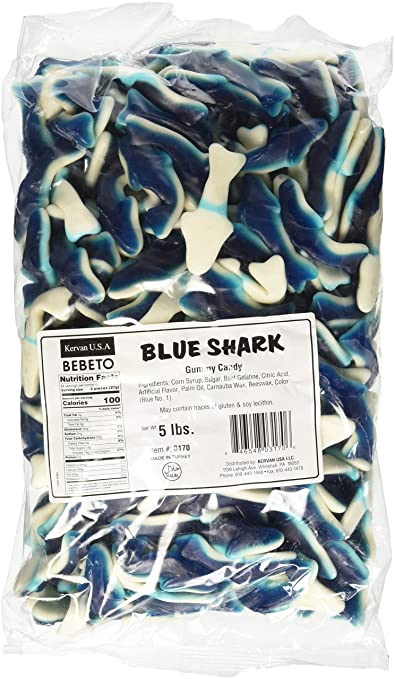 Kervan Blue Gummy Shark 5lb Bulk Bag (SNG4) – Sweets and Geeks