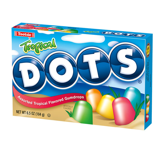 Dots Tropical 6.5oz Theater Box – Sweets and Geeks