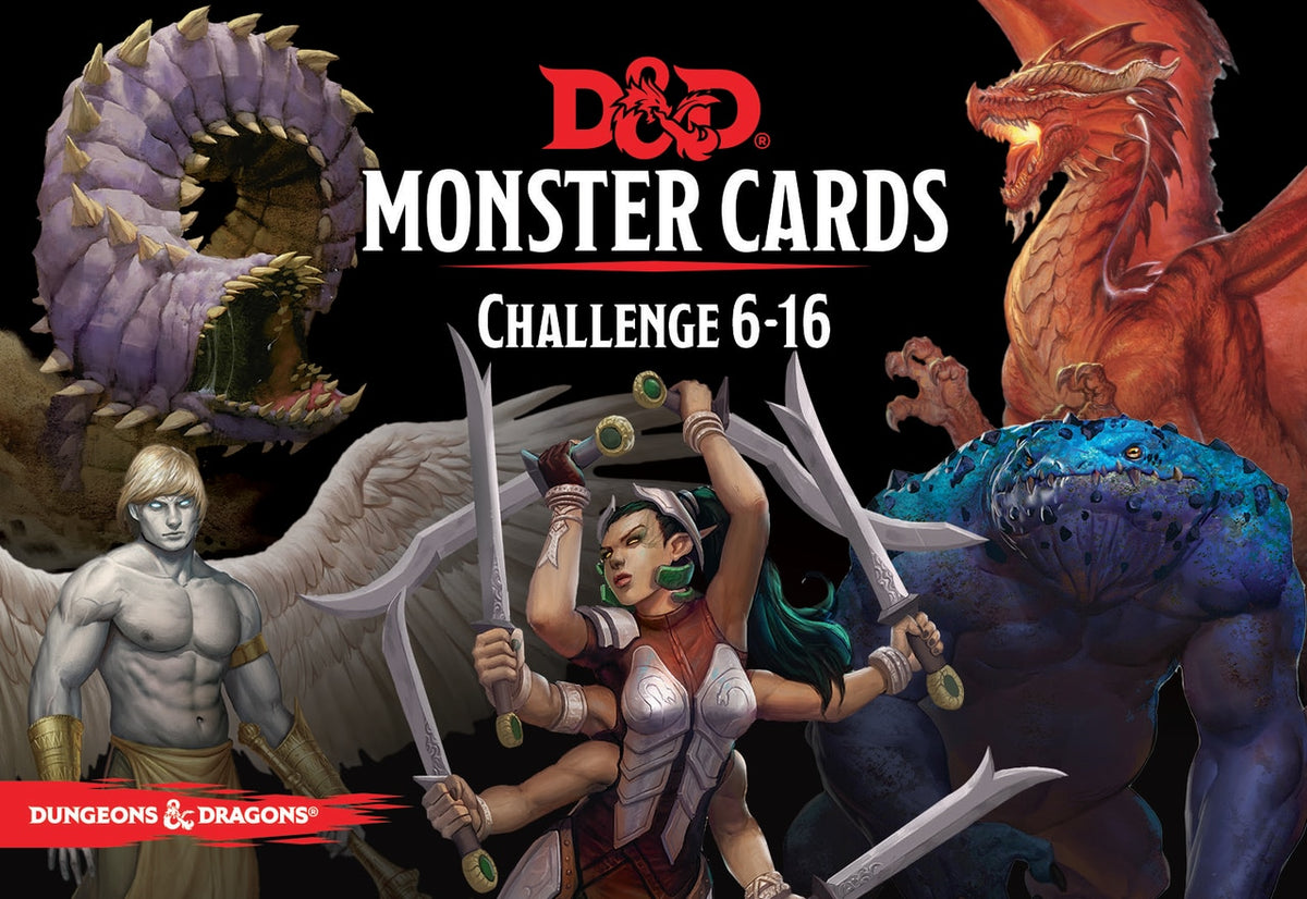 Dungeons and Dragons RPG: Monster Cards - Challenge 6-16 Deck – Sweets ...