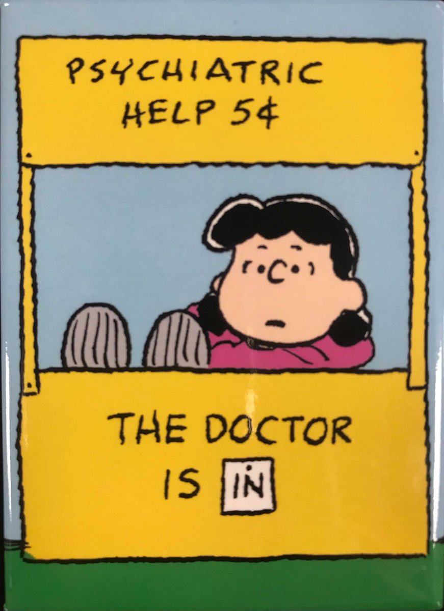 Peanuts - Lucy Doctor Magnet – Sweets and Geeks