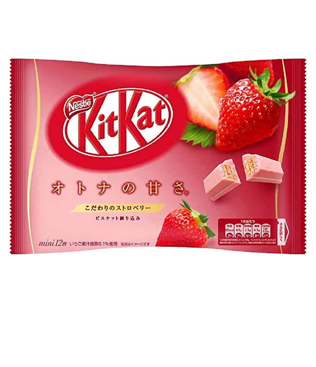 Kit Kat Strawberry Chocolate wafer 12pc Pouch – Sweets and Geeks