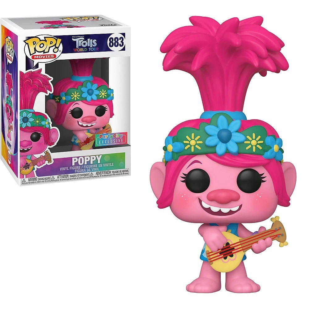 Funko Pop! Movies: Trolls World Tour - Queen Poppy (with Guitar) (Part ...
