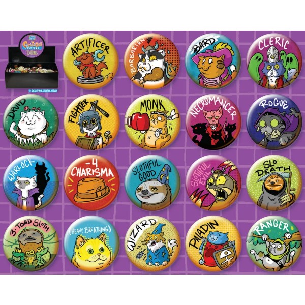 Critical Critters Button Assortment – Sweets and Geeks