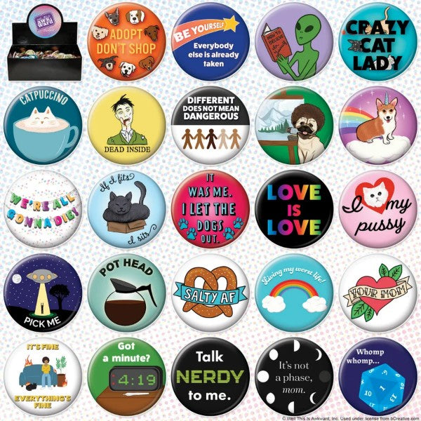 Well This is Awkward Button Assortment – Sweets and Geeks