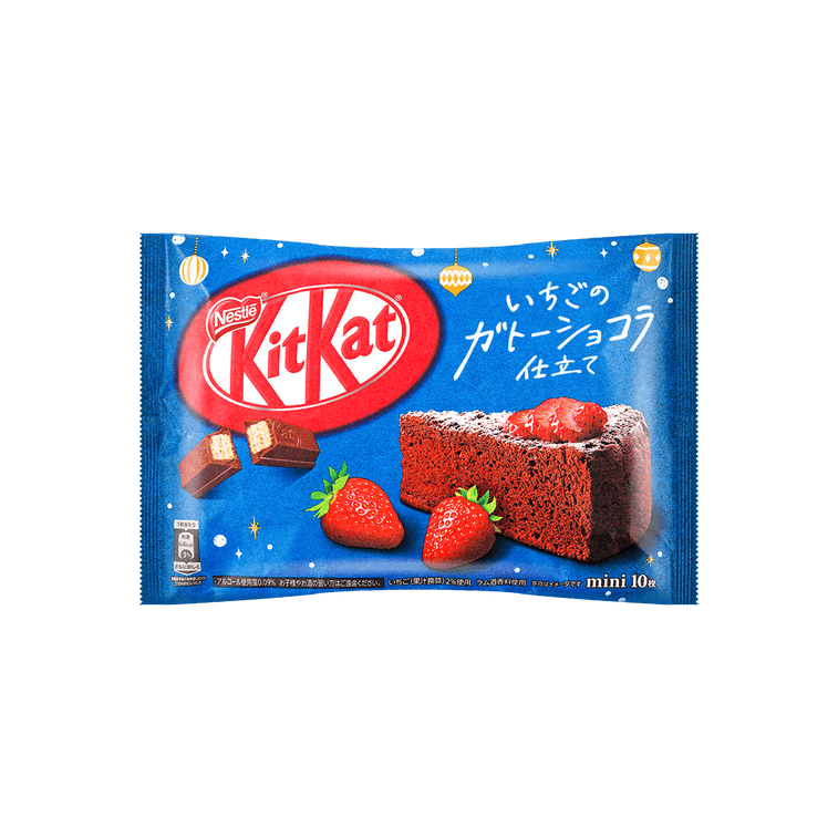 Kit Kat Strawberry Chocolate Cake Wafer 10pc 116g Pouch (SNG1) – Sweets ...