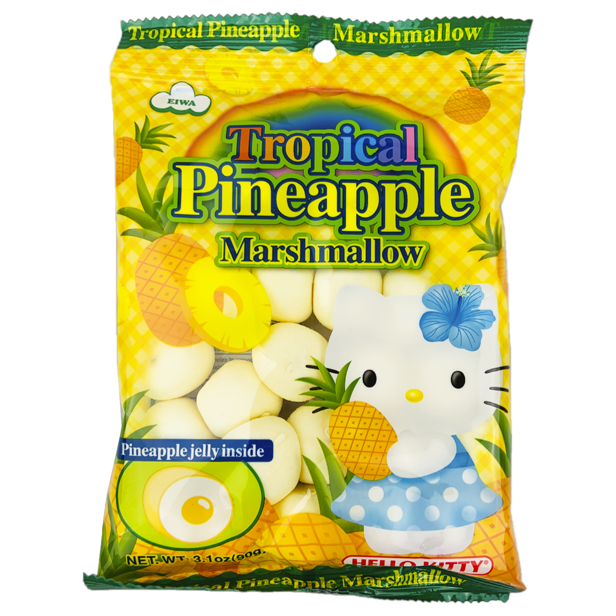 HELLO KITTY Marshmallow Pineapple Flavor 90g (SNG6) – Sweets and Geeks