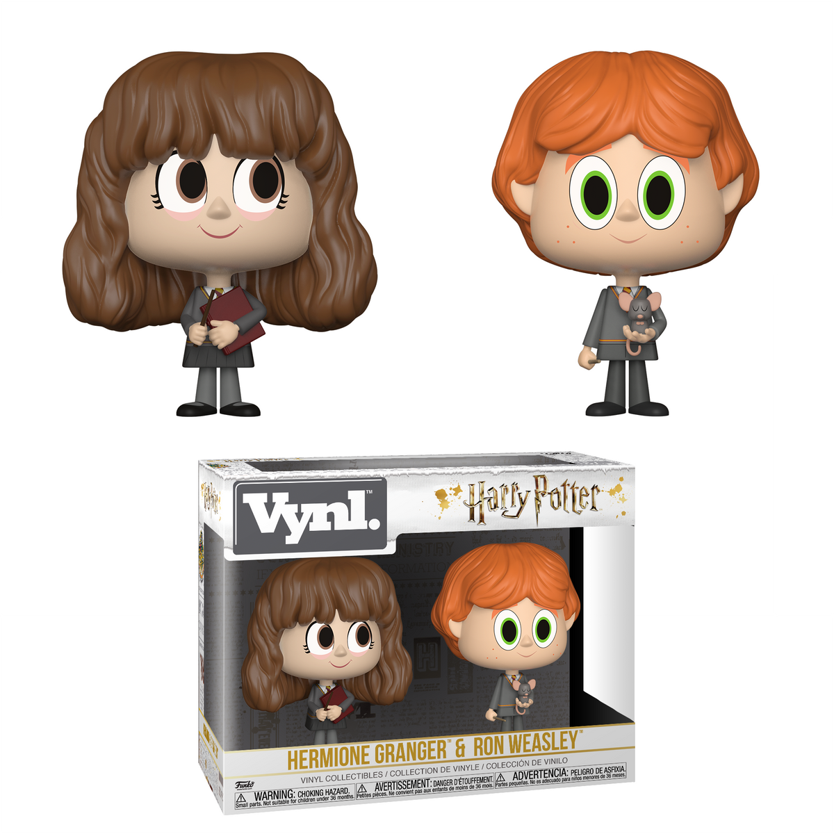 Funko Vynl Harry Potter: Harry Potter - Hermione Granger & Ron Weasley ...