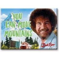 Bob Ross Mountains Magnet – Sweets and Geeks
