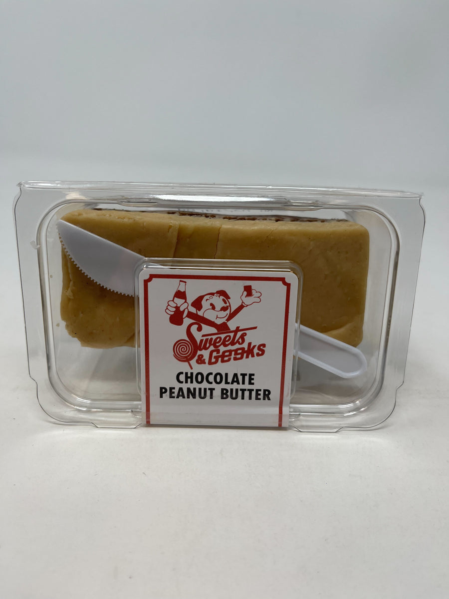 Sweets N Geeks Chocolate Peanut Butter Fudge 7oz (SNG12) – Sweets and Geeks