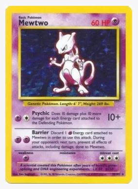 Mewtwo Base Set # 010/102 – Sweets and Geeks