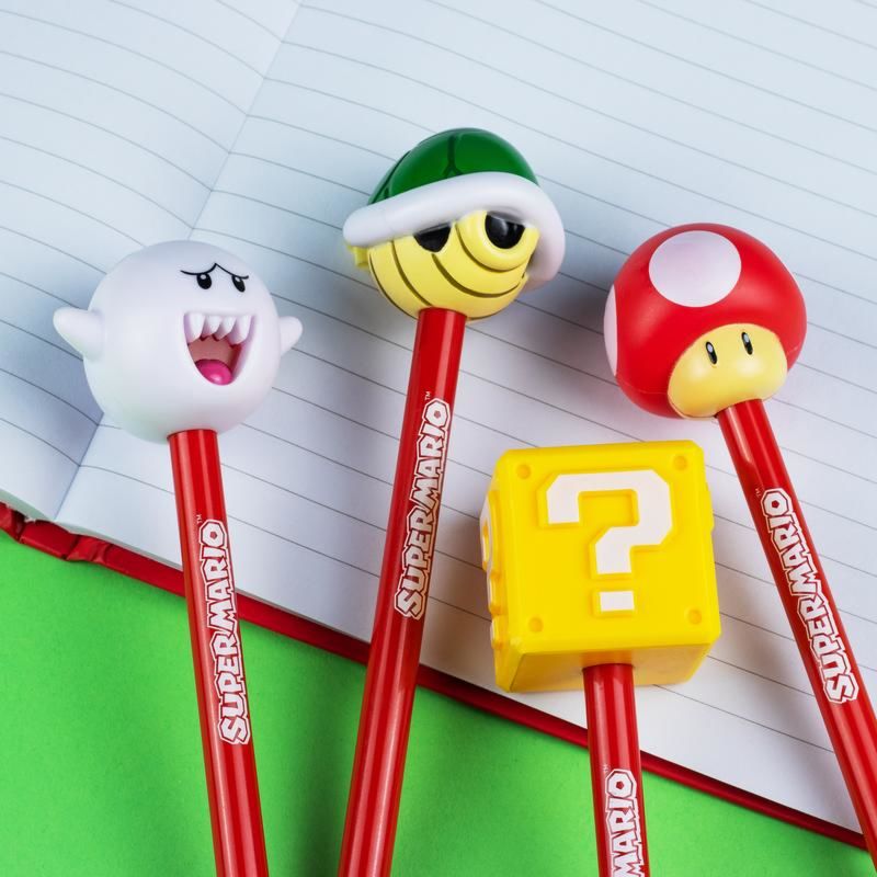 Super Mario Pen Toppers – Sweets and Geeks