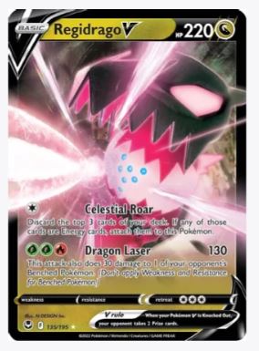 Regidrago V SWSH12: Silver Tempest # 135/195 – Sweets and Geeks