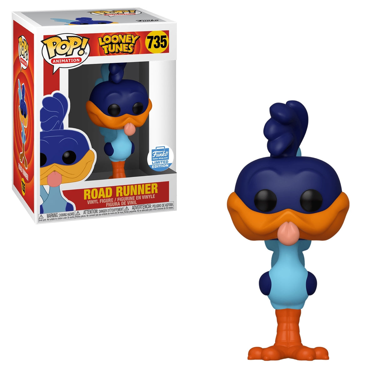 Funko Pop! Animation: Looney Tunes - Road Runner (Funko Shop) #735 ...
