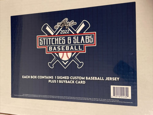 2022 Leaf Stitches and Slabs Baseball Box – Sweets and Geeks